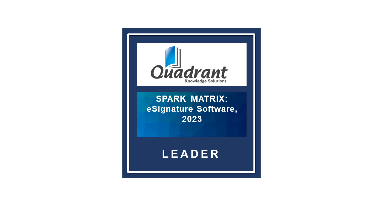 Quadrant Solutions: InfoCert in SPARK Matrix 2023 - infocert.digital